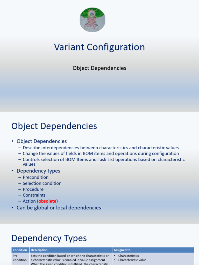 Understanding Object Dependencies in Variant Configuration | PDF ...