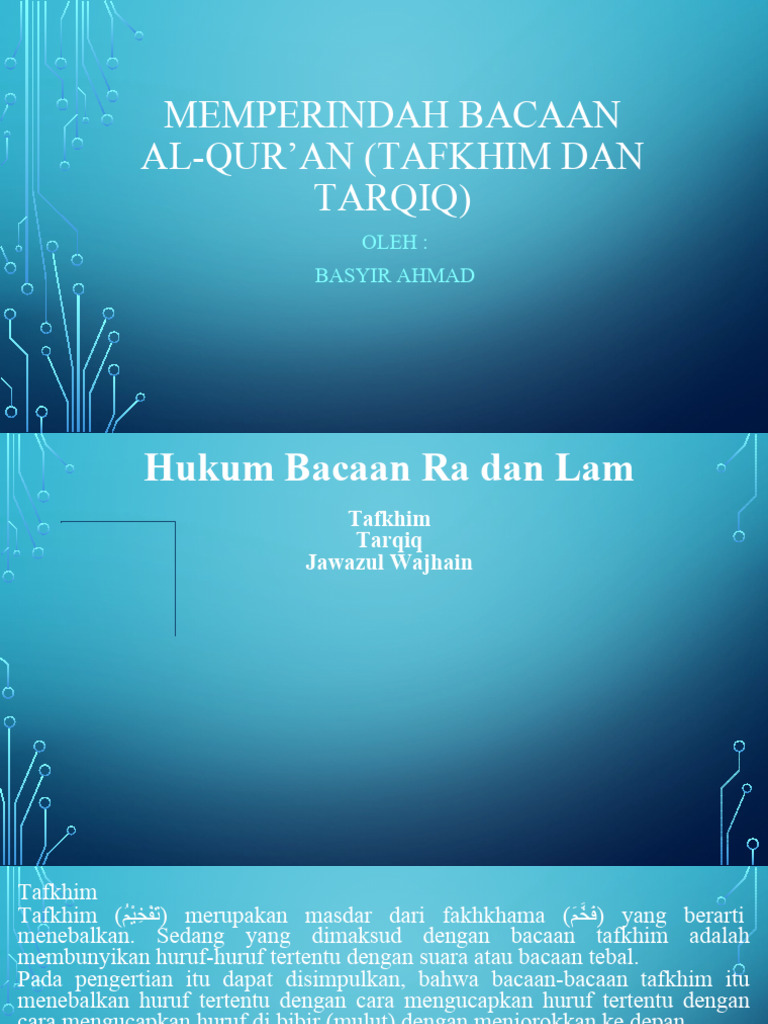 ILMU TAJWID (Tafkhim Dan Tarqiq) | PDF