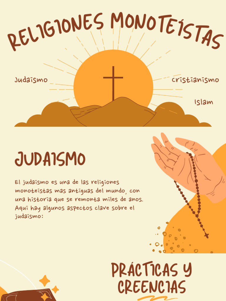 3 Religiones Monoteísteas (Cristianismo, Judaísmo, Islam) | PDF ...