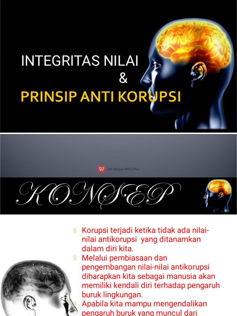 Integritas Nilai Anti Korupsi (2p) | PDF