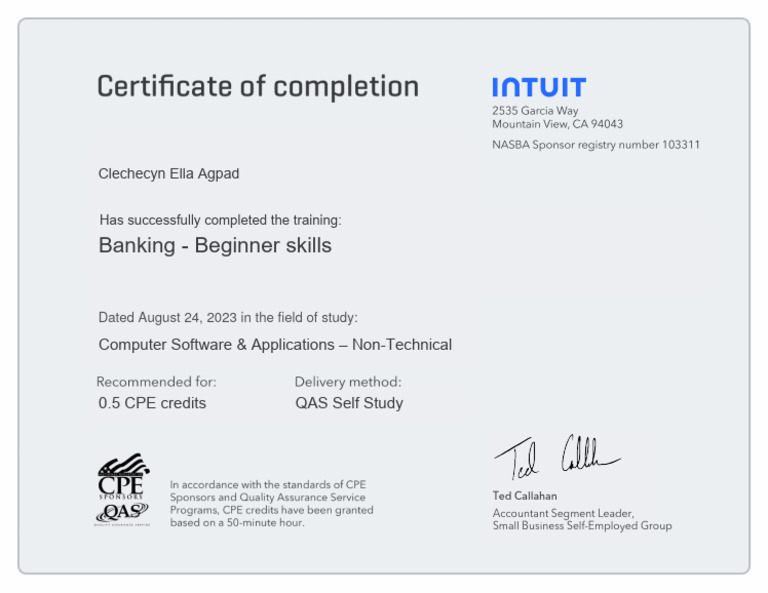 CPE Credit - Banking-Beginnerskills - Clechecyn Ella Agpad | PDF ...