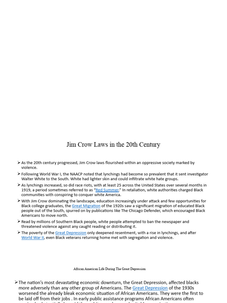 Jim Crow | PDF | Racial Segregation In The United States | Justice