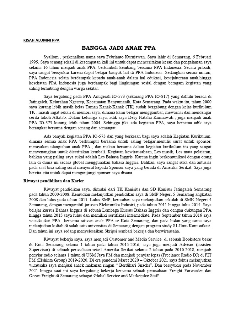 Revisi - BANGGA JADI ANAK PPA | PDF