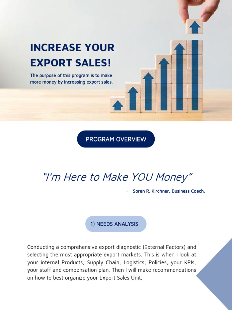 Export Sales Coach 4 U! | PDF | Sales | Performance Indicator