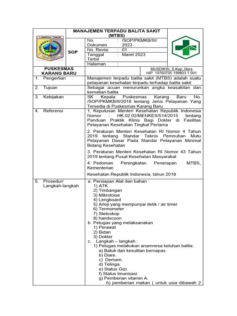 Sop Final | PDF | Kesehatan Holistik | Sains & Matematika