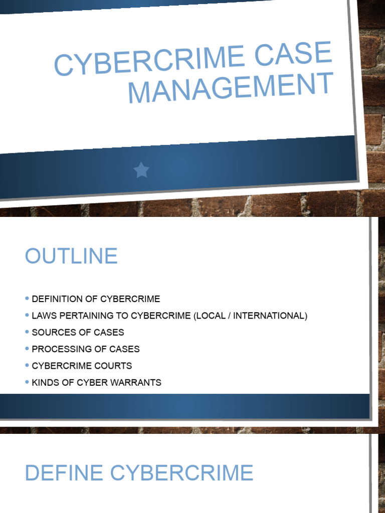 Cybercrime Case Management | PDF