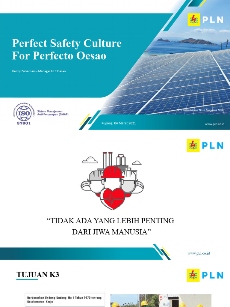 Final PPT Safety Talk Ulp Oesao | PDF | Bisnis
