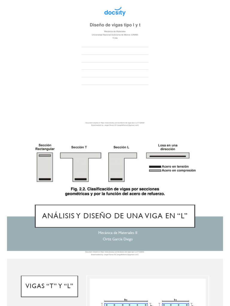 Docsity Diseno de Vigas Tipo L y T | PDF | Viga (Estructura) | Construyendo tecnología