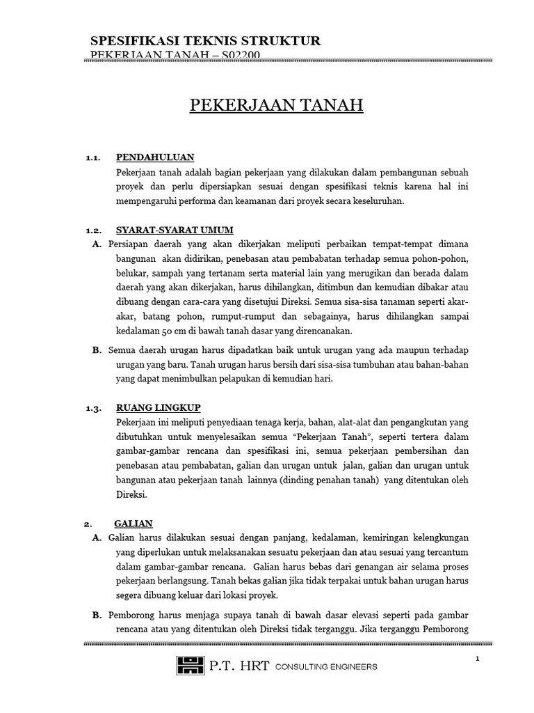 Pekerjaan Tanah - s02200 | PDF | Griya & Taman | Sains & Matematika