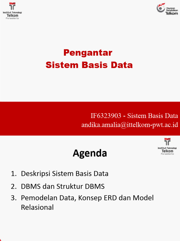 1 Pengantar Sistem Basis Data | PDF