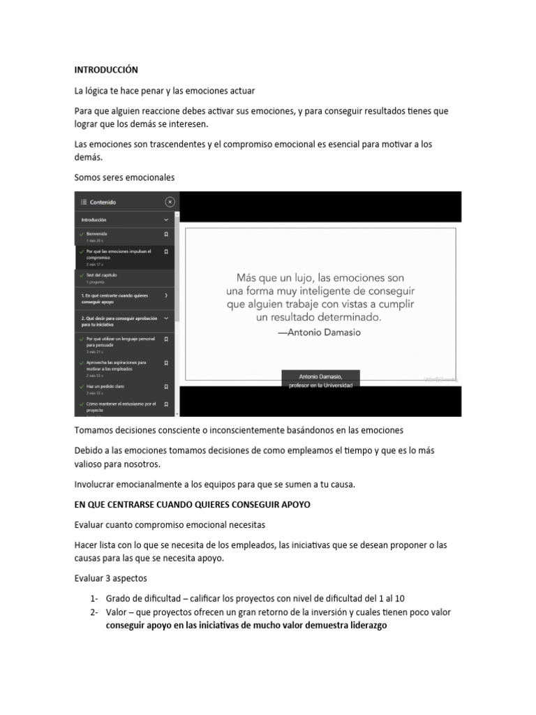Como Activar El Compromiso Emocional | PDF | Las emociones | Experiencia