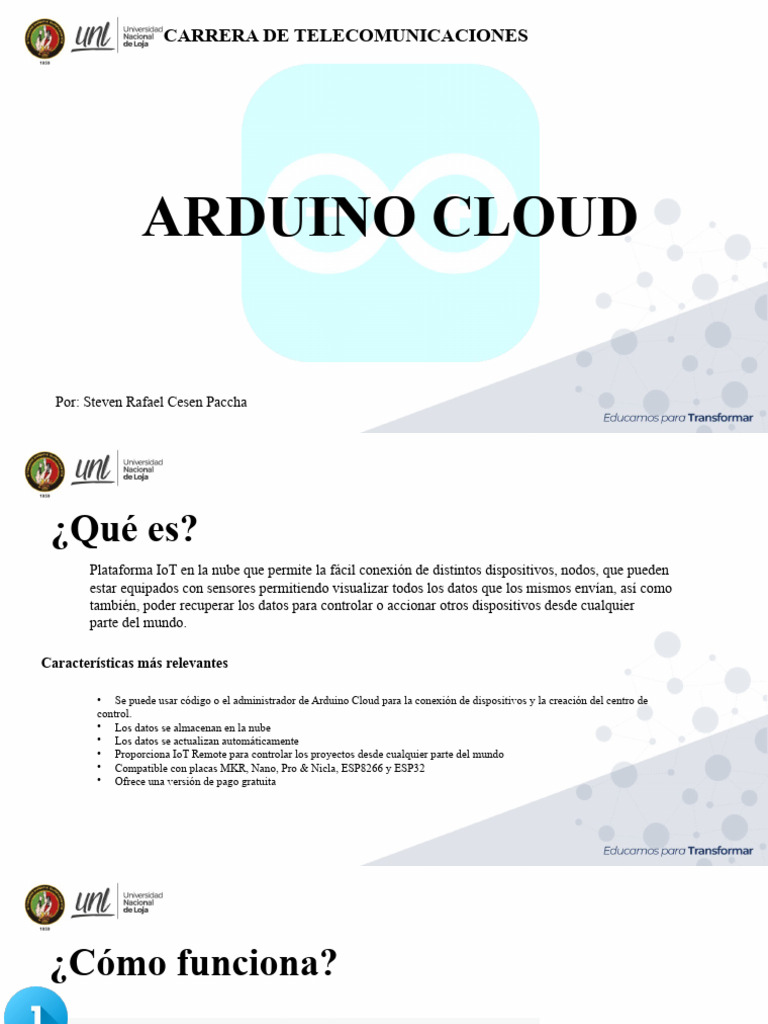 Arduino Cloud | Descargar gratis PDF | Internet de las Cosas | Computación en la nube
