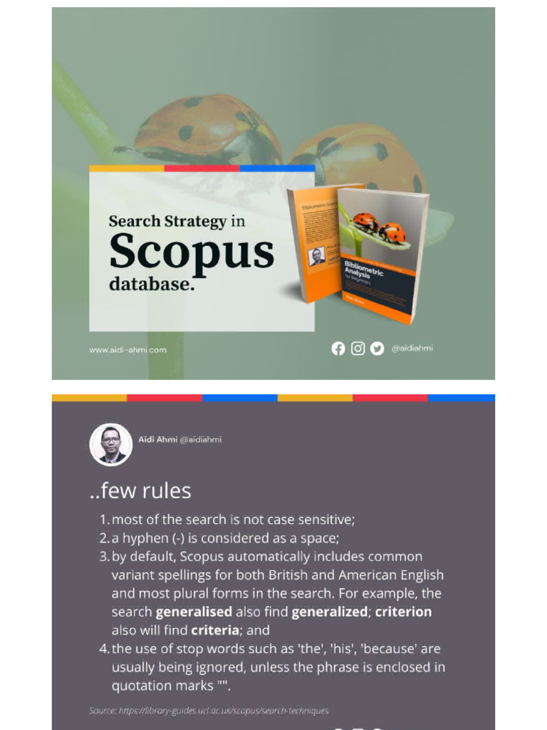 Search Strategy in Scopus Database | PDF