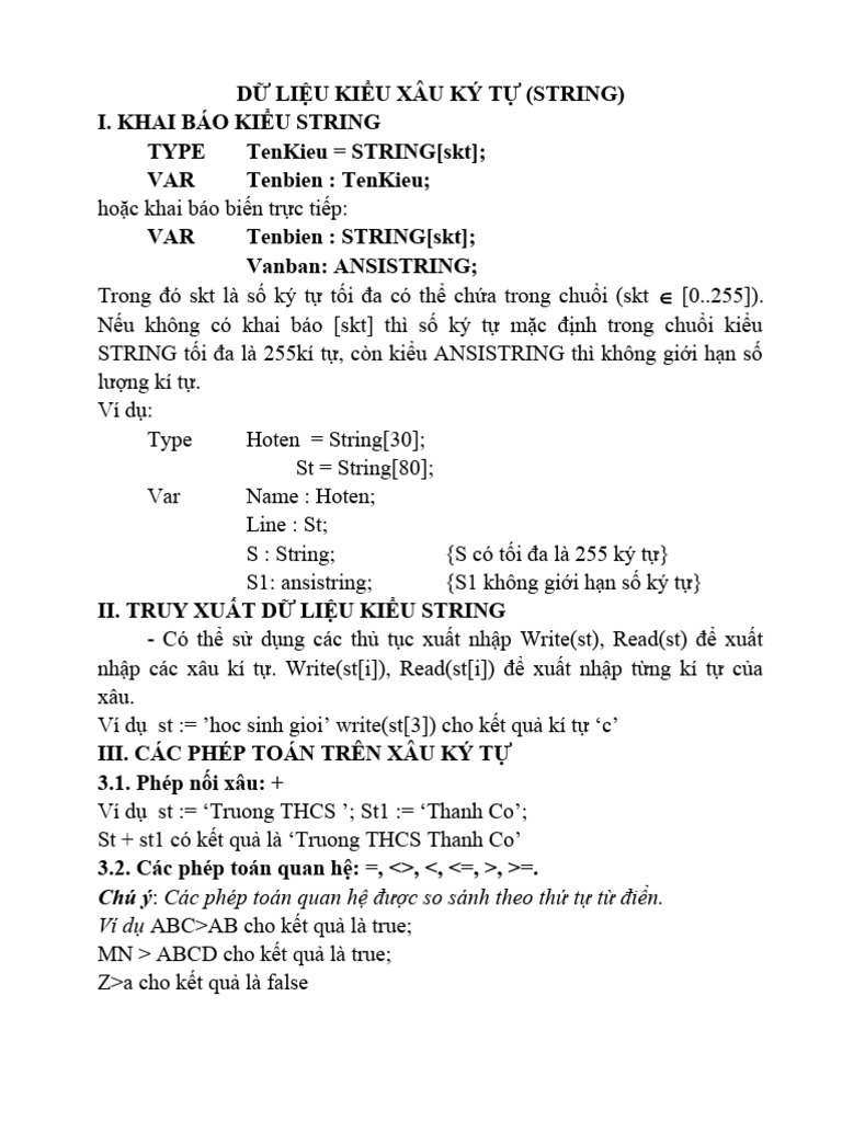 Bai Giang Kieu Xau Ki Tu | PDF