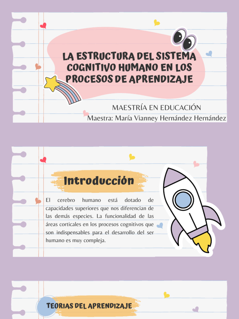 La Estructura Del Sistema Cognitivo Humano en Los Procesos de ...