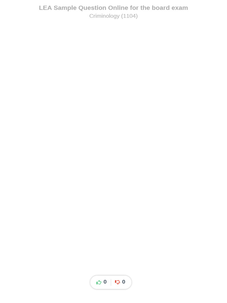 Lea Sample Question Online For The Board Exam - Compress | PDF | Police ...