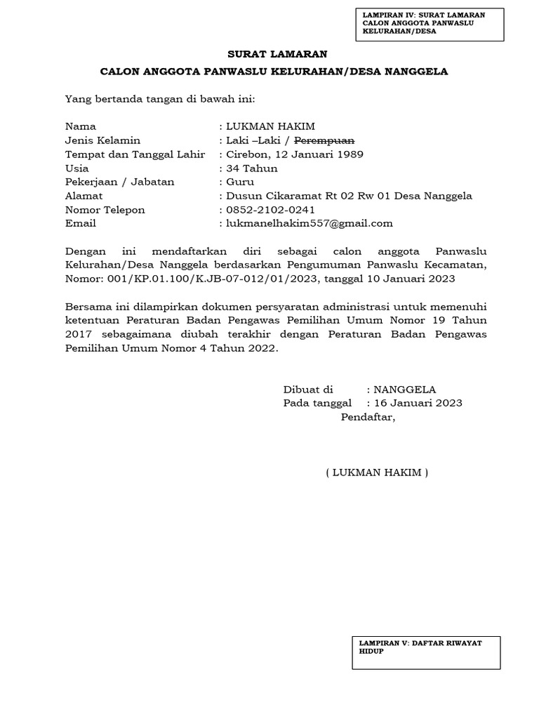 Berkas Lamaran Dan Persyaratan PKD | PDF