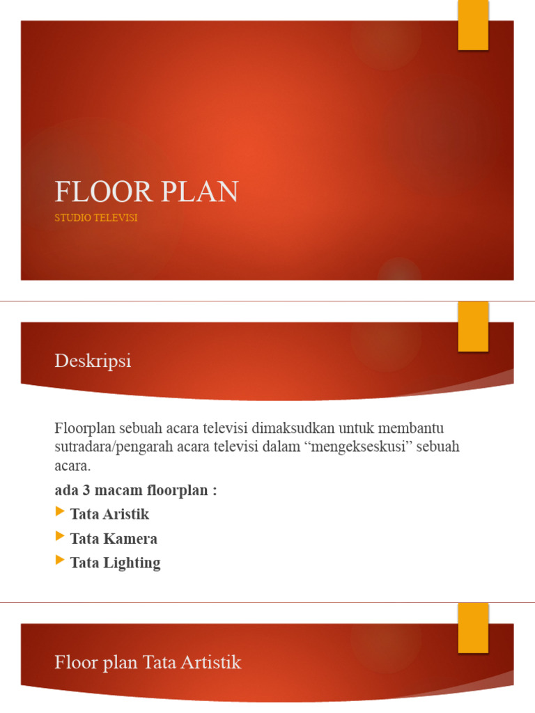 Pertemuan 6 FLOOR PLAN Studio TV | PDF | Seni | Komputer