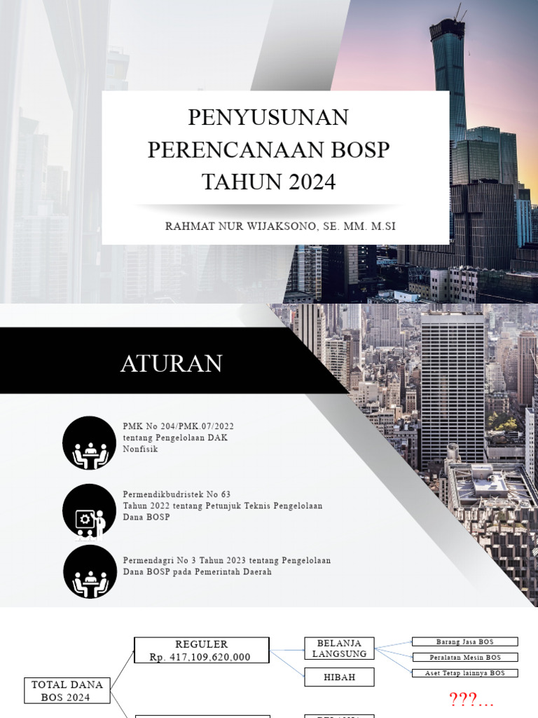 Penyusunan Perencanaan BOSP Tahun 2024-RNW | PDF
