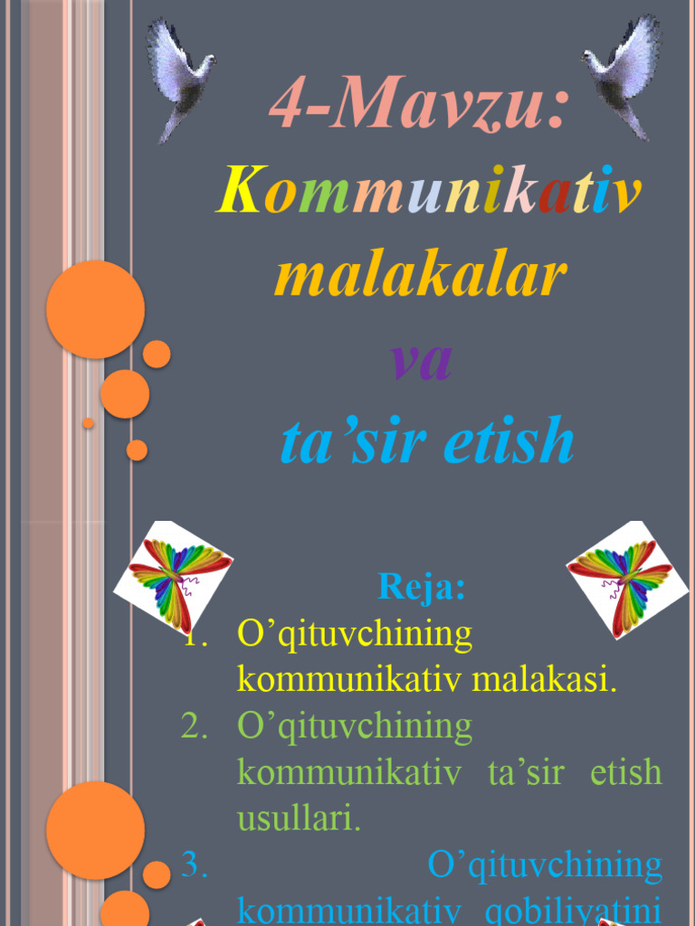 1023 - 4-Mavzu Ped Mahorat | PDF