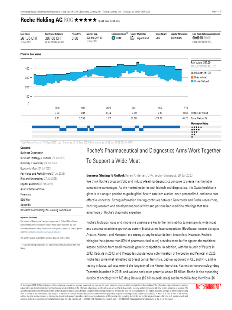 Morningstar - Report 636d1777e26a17cb57991a02 ROG | PDF ...