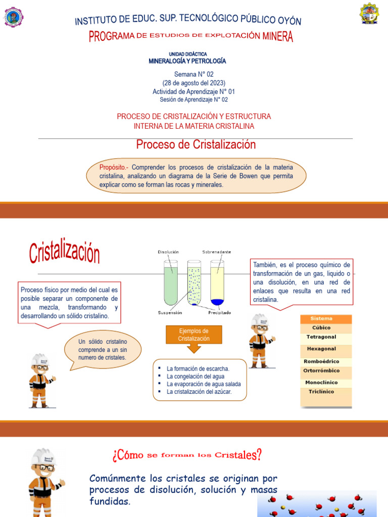 Proceso de Cristalizacion | PDF | Cristalización | Magma