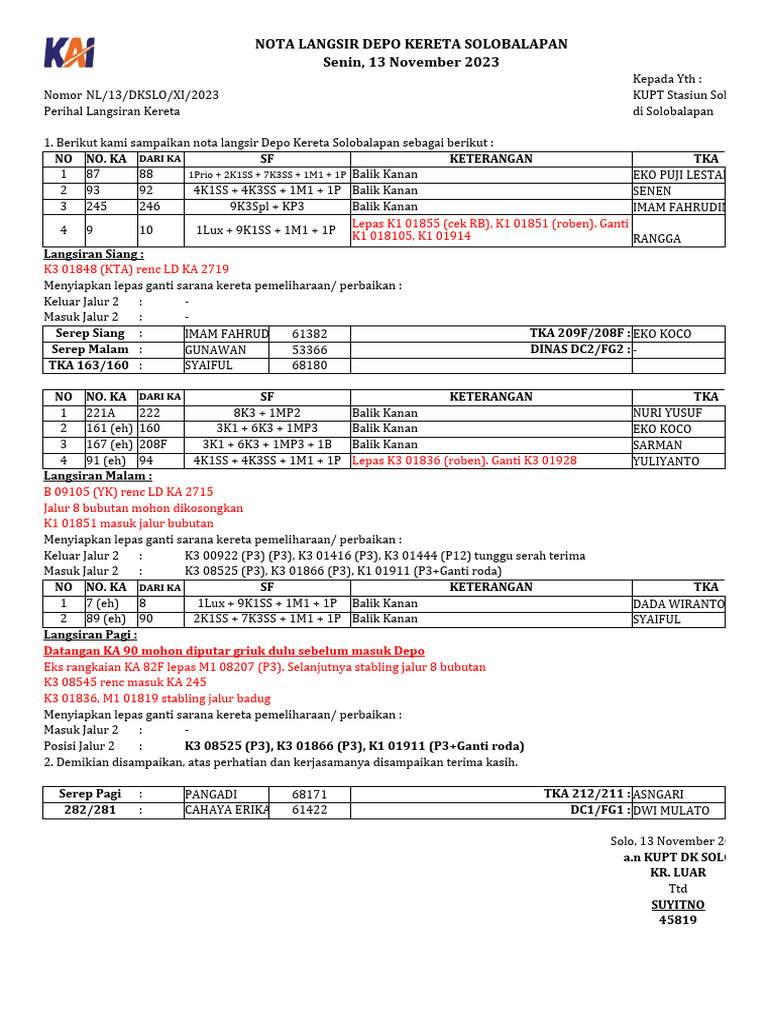 Order Bulan November 2023 Pdf