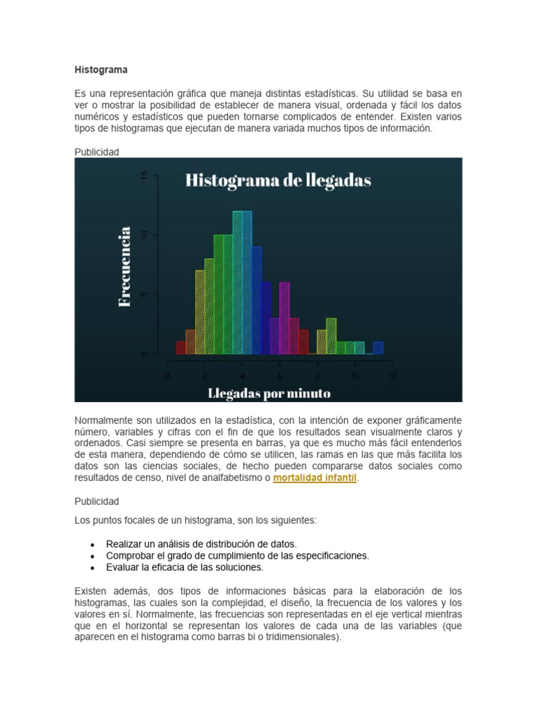 Histograma | PDF | Histograma | Estadísticas