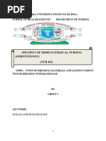 Mesalt Dressing Info and Use | PDF | Wound | Clinical Medicine
