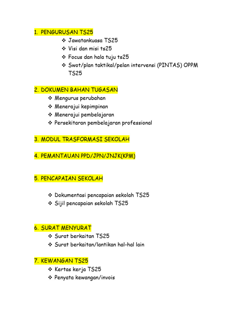 Penyelaras TS25 | PDF