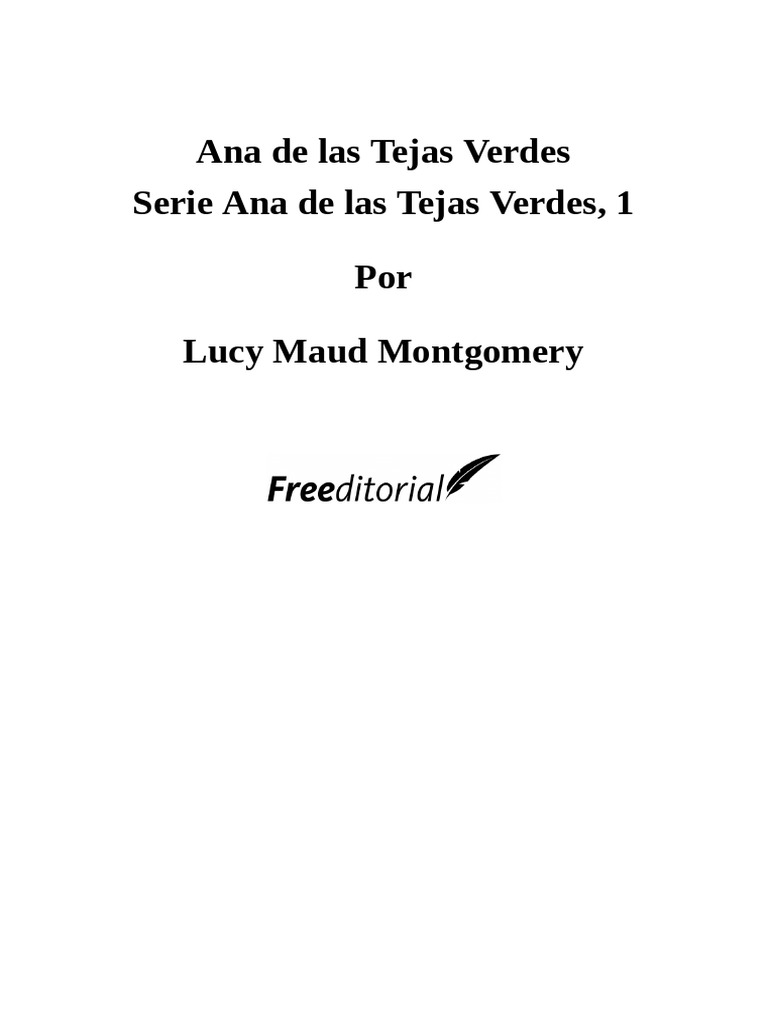 1-Ana de Las Tejas Verdes - PDF Versión 1 - Parte1 | PDF