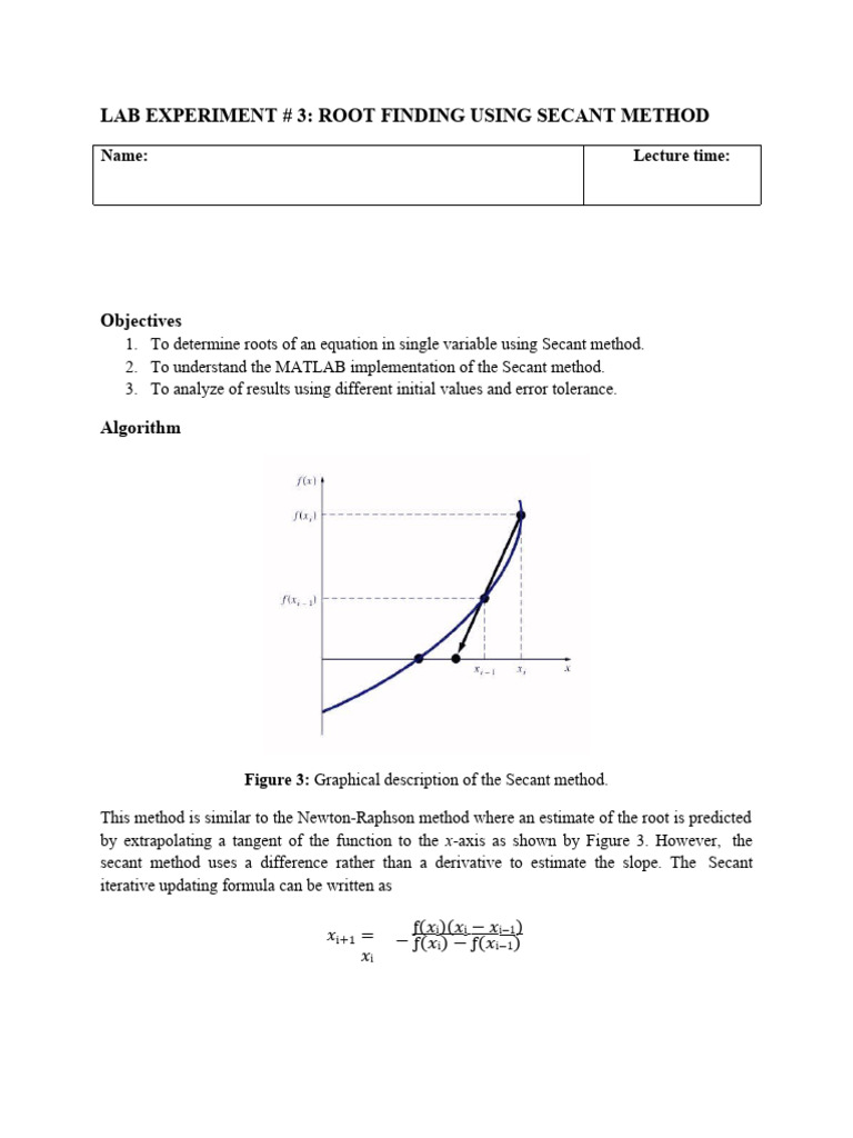 4 Secant Method | Download Free PDF | Trigonometric Functions | Computer Programming