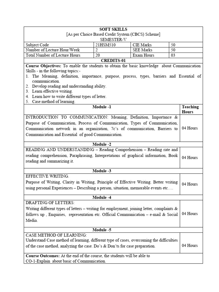 Soft Skills | PDF | Communication | Reading Comprehension