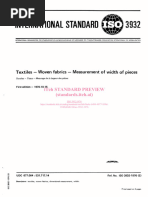 Textile Thickness Measurement Guide | PDF | International Organization ...