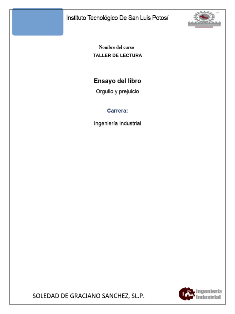 Ensayo de Lectura | PDF | Señor darcy | Orgullo y prejuicio