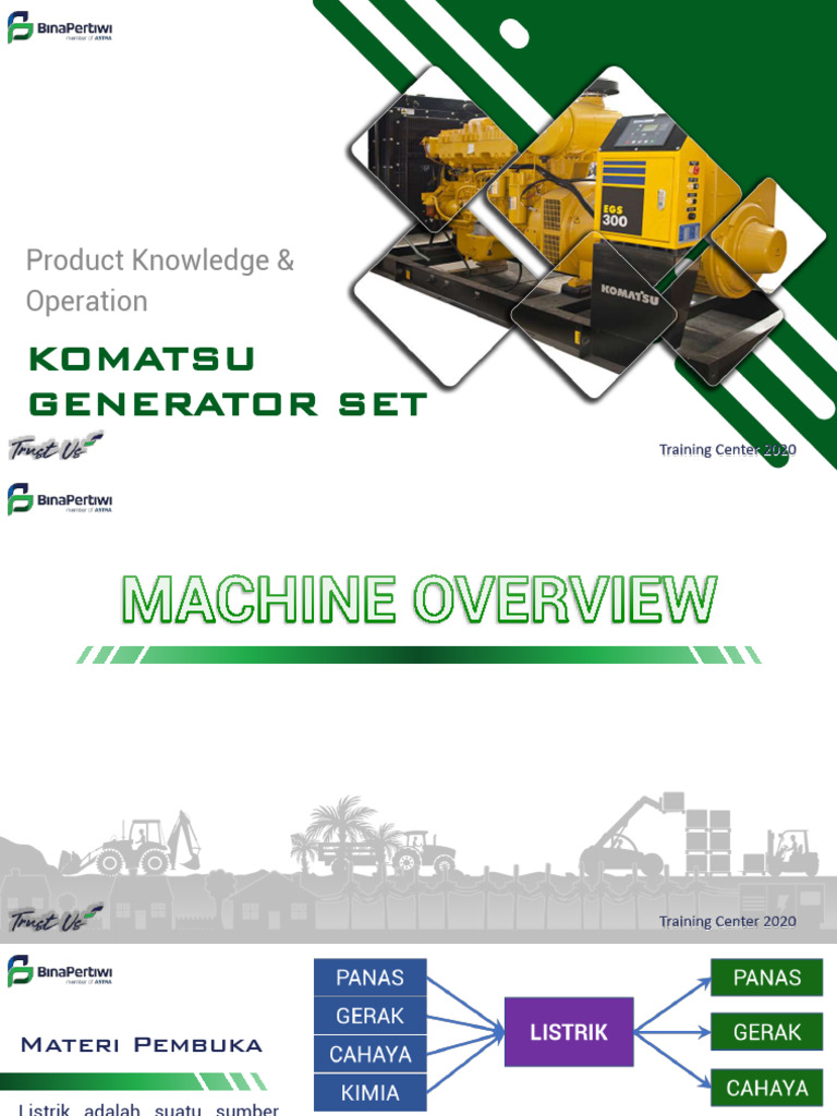 Komatsu Generator Set (Genset) | PDF