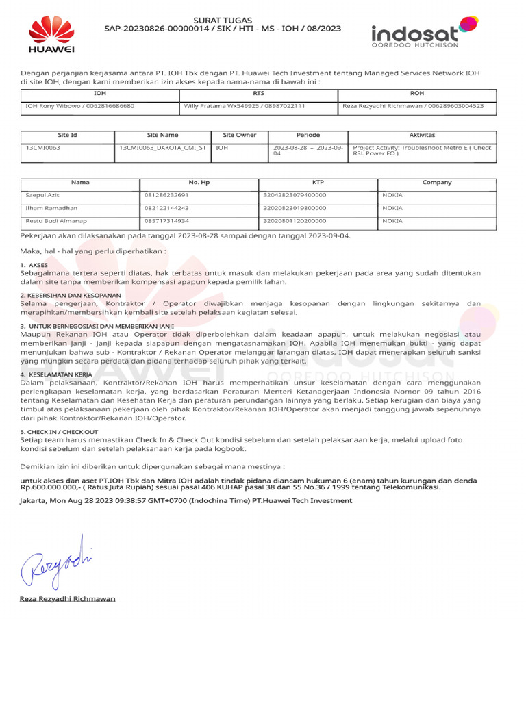 Site Access Permit DAKOTA - CMI - ST | PDF