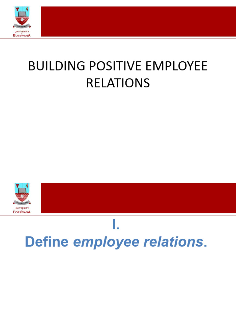 Developing Positive Employee Relations | PDF | Employment | Disciplines