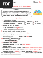 Sujet de français 4AP - Compréhension écrite | PDF