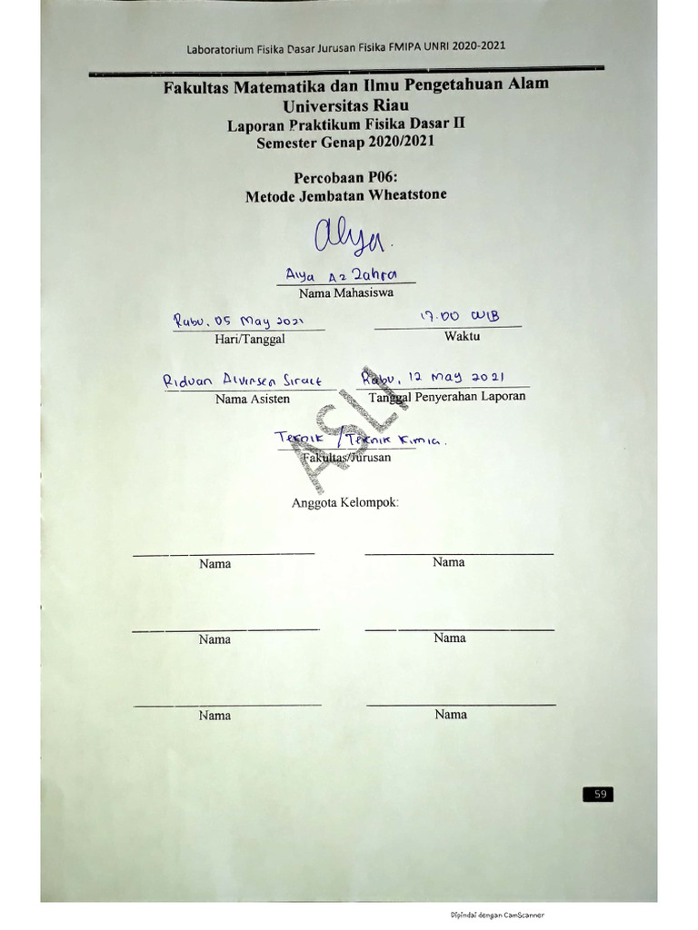 Alya Az Zahra 2007036175 P | PDF