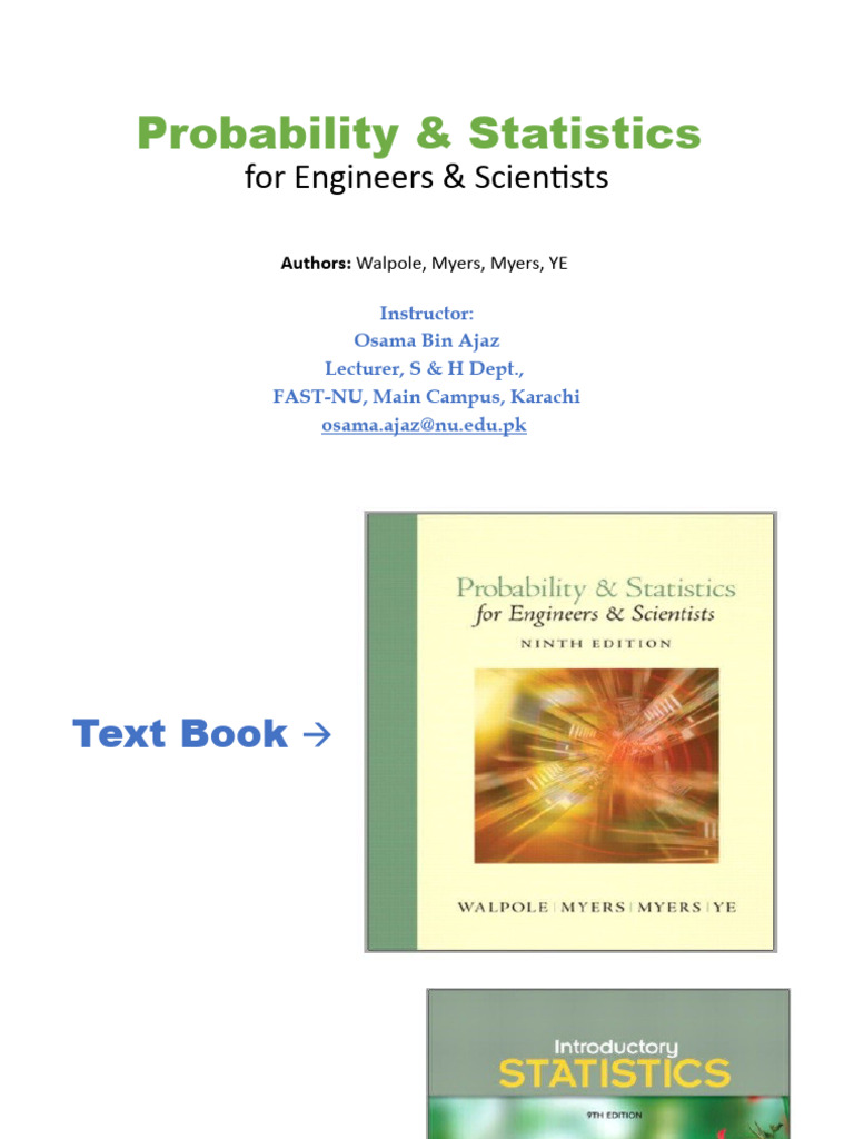 PROBABILITY Lecture 1 - 2 - 3 | PDF | Level Of Measurement | Statistics