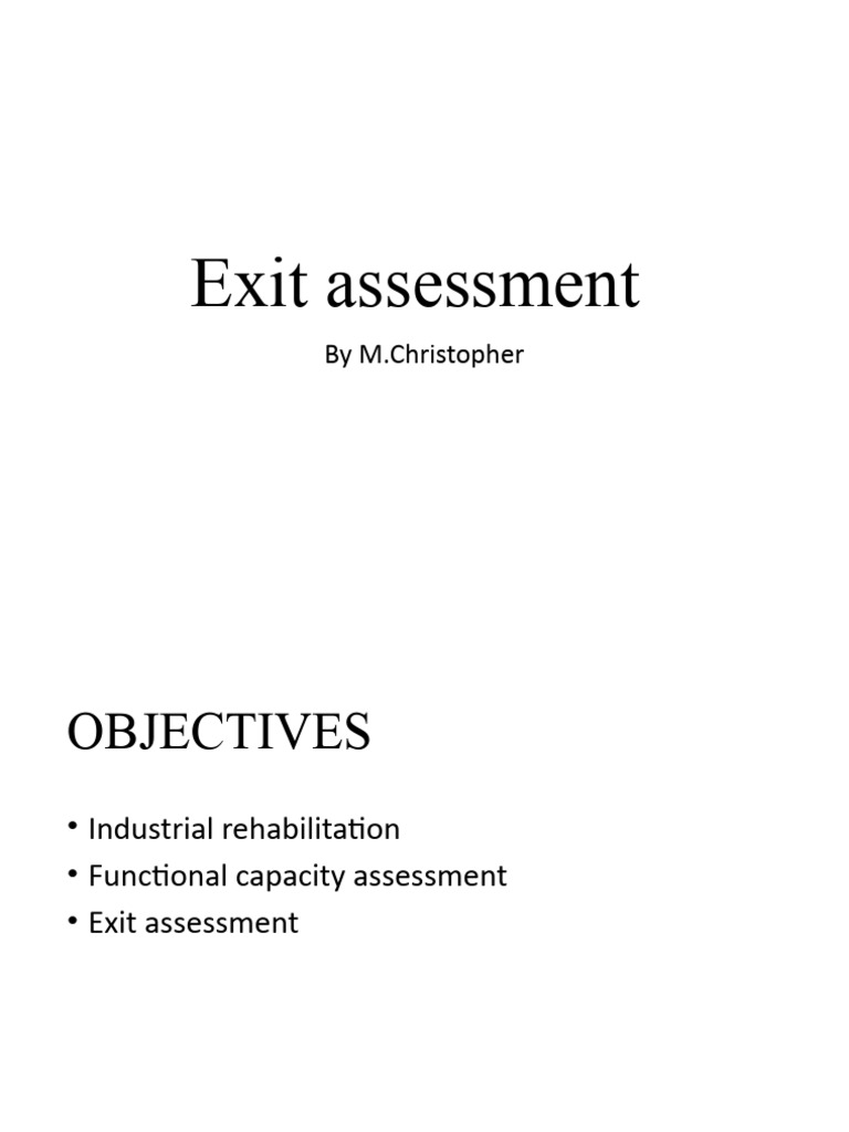 Exit Assessment 1 | PDF | Human Factors And Ergonomics | Health Care