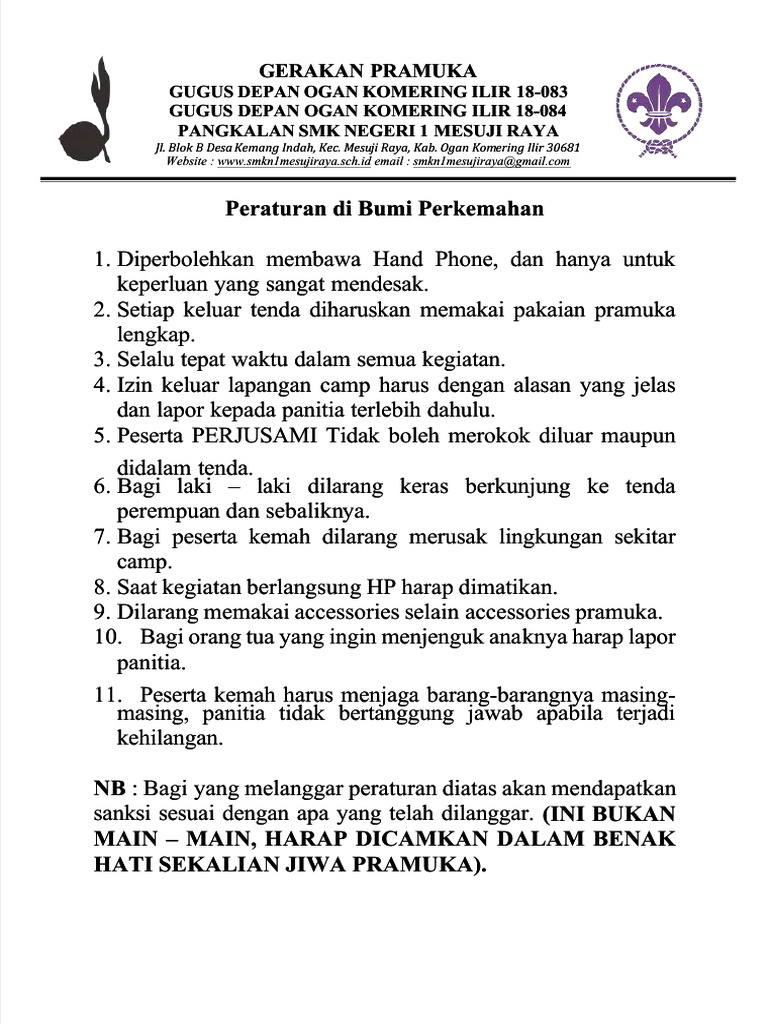 Kop Surat Gudep | PDF