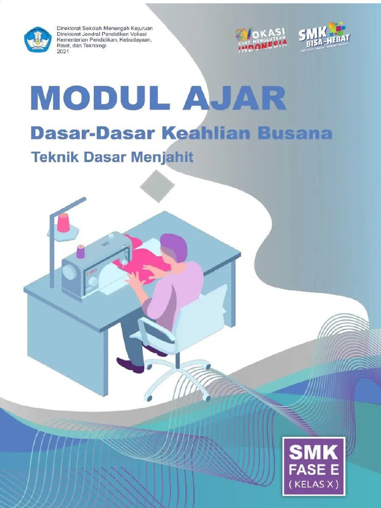 PDF Modul Ajar Dasar Dasar Busana Teknik Dasar Menjahit Compress | PDF