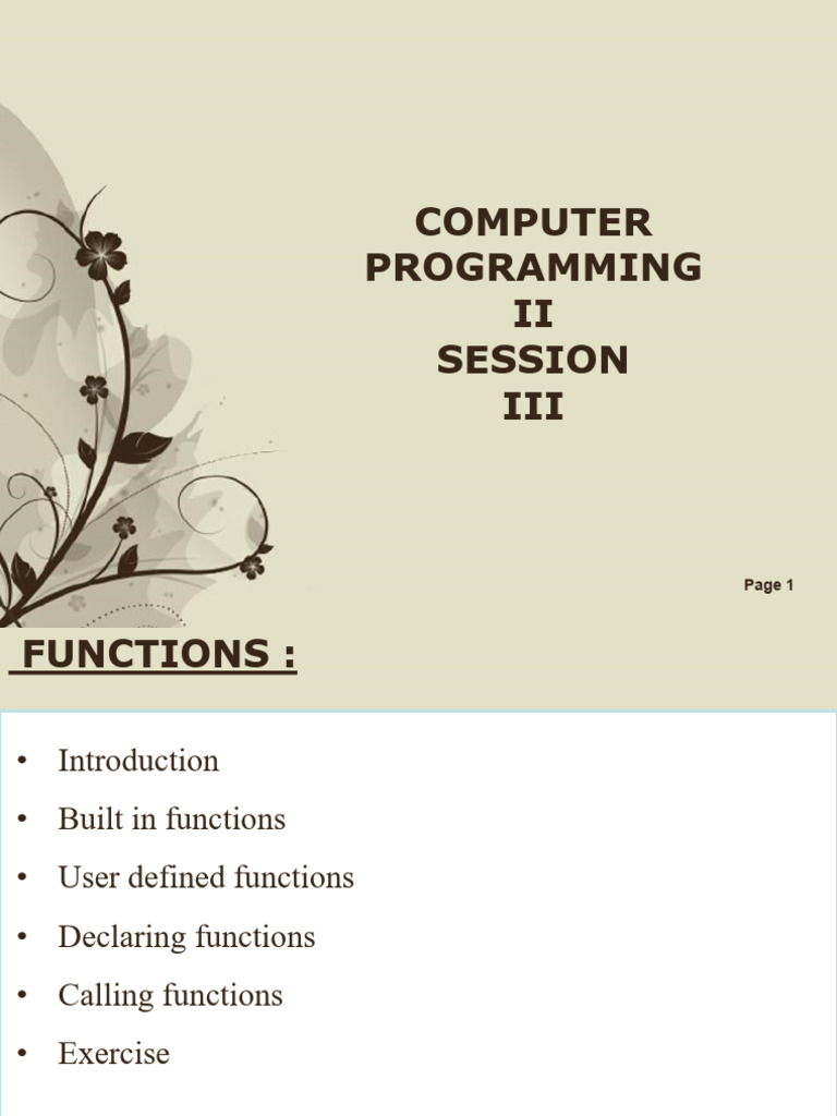 Cplusplus Session 3 And 4 Pdf Parameter Computer Programming Programming Paradigms