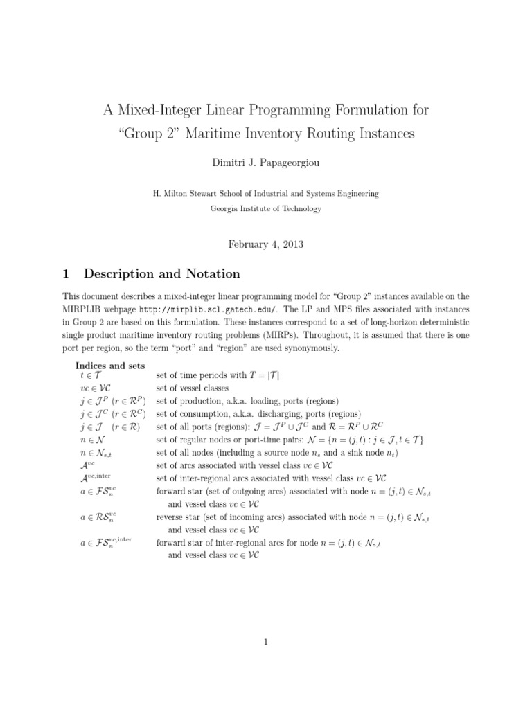 Group2 MIP Model | Download Free PDF | Applied Mathematics | Algorithms