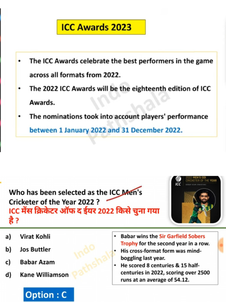 Icc Award 2022 | PDF