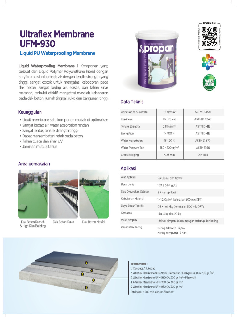 FA - Brosur ULTRAFLEX MEMBRANE - UFM 930 | PDF