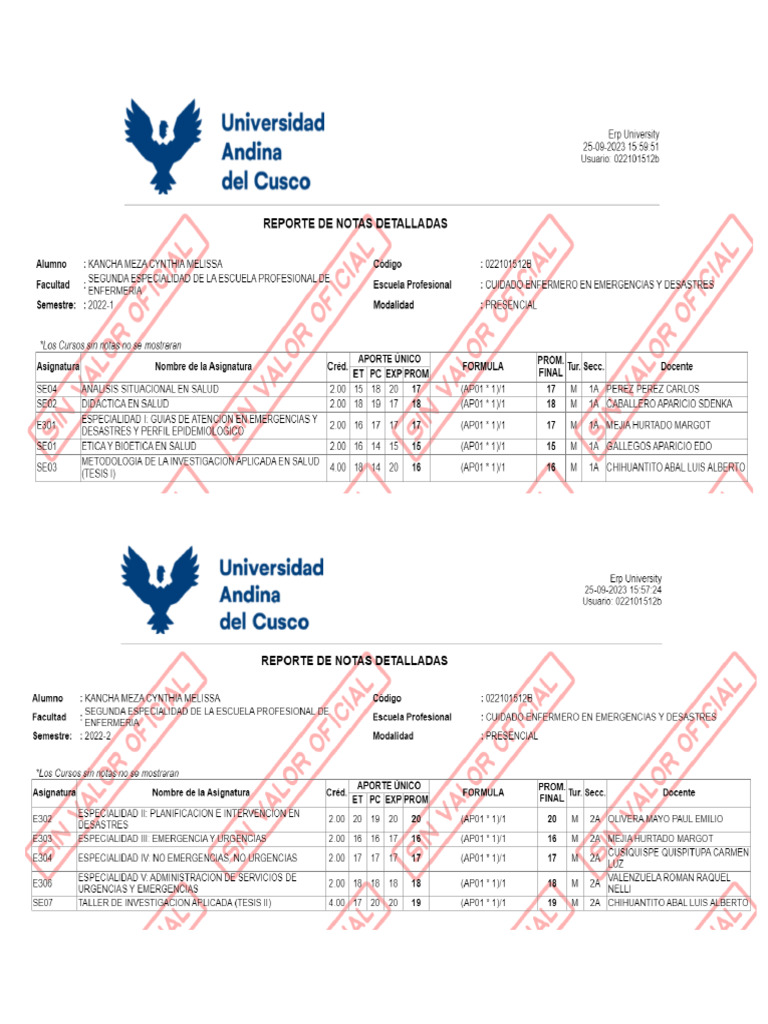 Notas Semestres Pdf