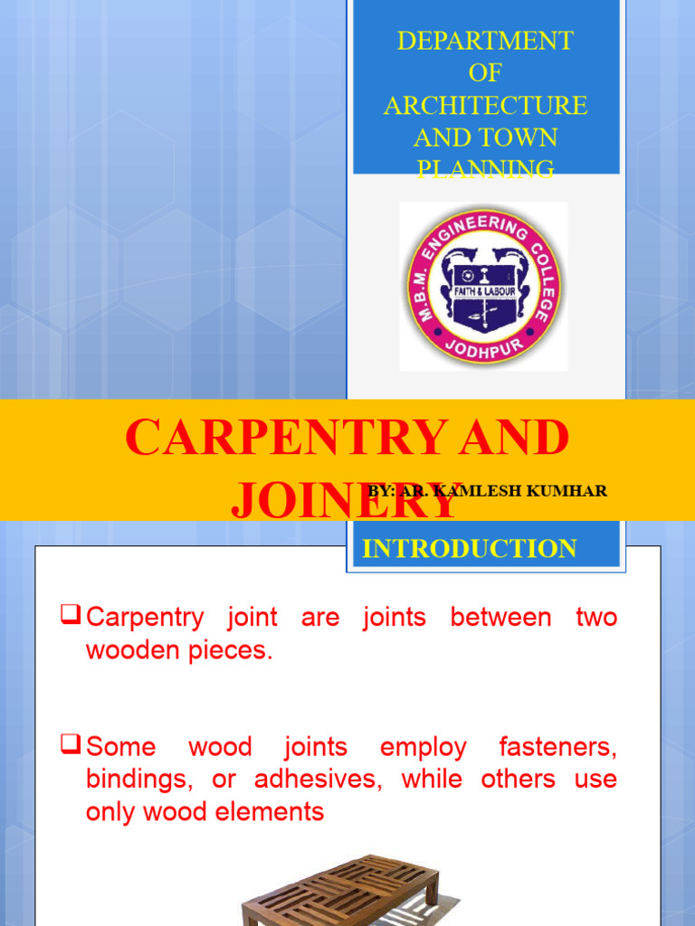 Chapter-01 - Carpentry & Joinery | Download Free PDF | Carpentry ...